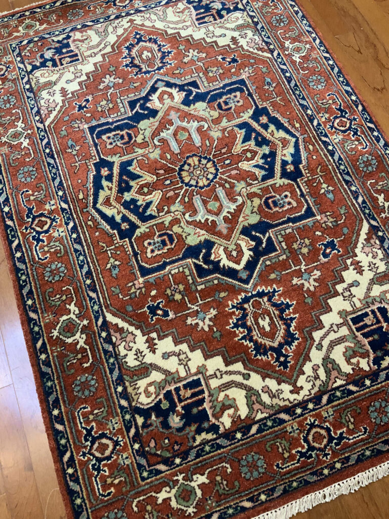 Serapi Rug - India - 4x6 - Orange - Anabel's Oriental Rugs